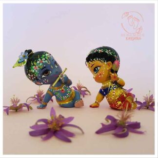 Krishna & Radha dolls - perfect for childs play - Remember Krishna