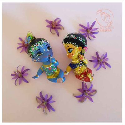 Krishna & Radha dolls - perfect for childs play - Remember Krishna