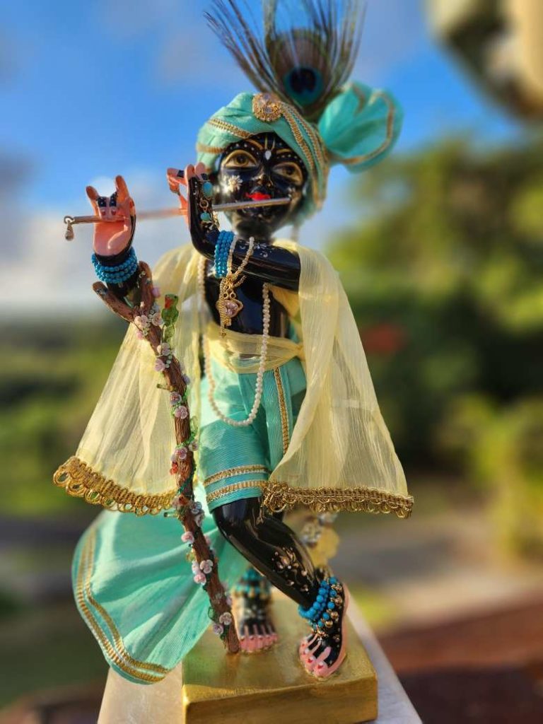 Govinda Krishna 12 inch marble deity preorder - Remember Krishna