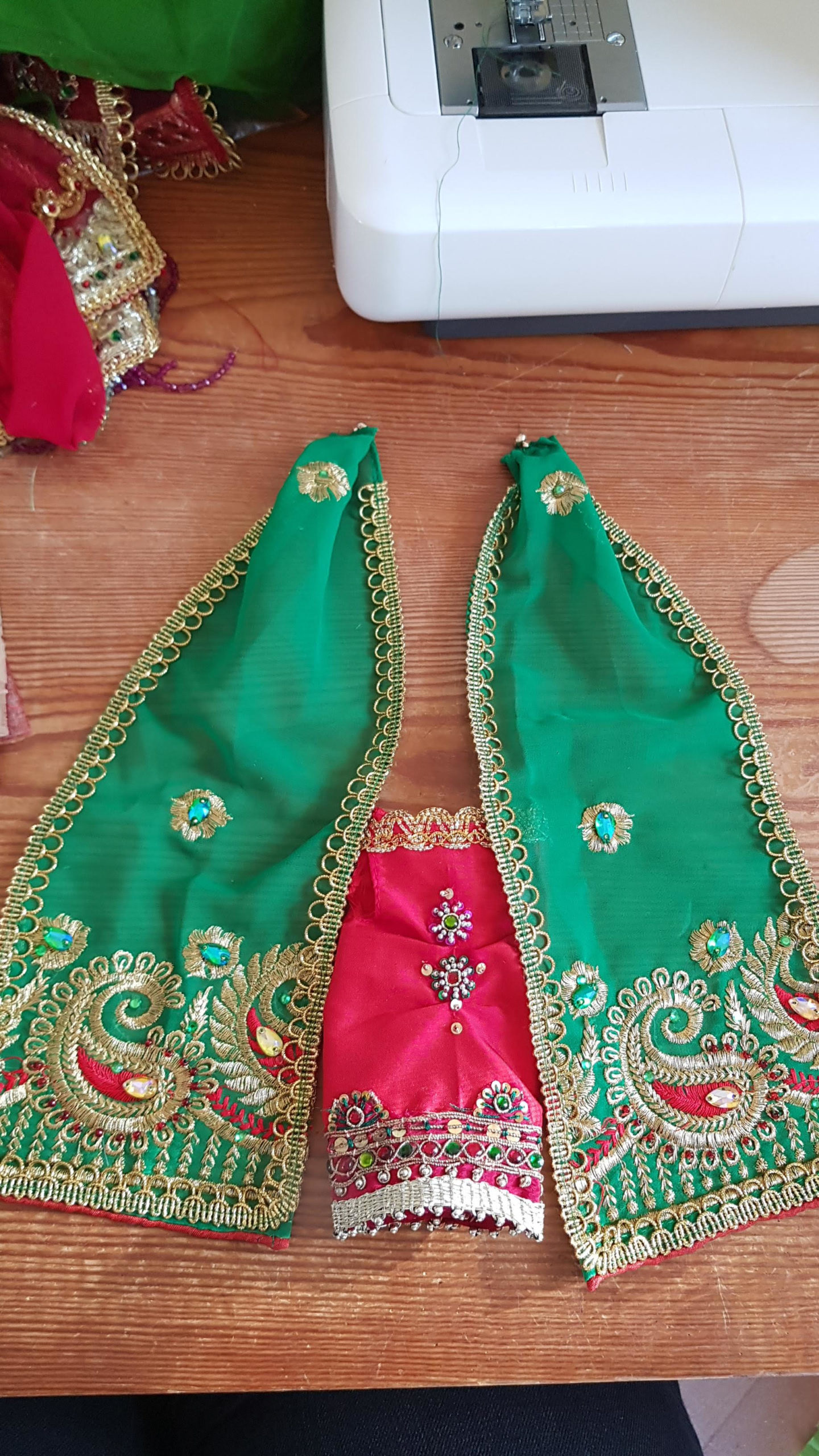 Making clothes for Dressed Krishna deity - Remember Krishna
